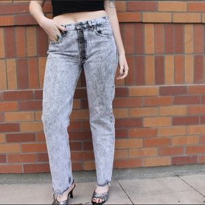 Levi's | Jeans | Rare Vintage Levi Grey Acid Wash Open Fly Jeans | Poshmark